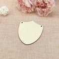 20pcs Wooden Shield Shapes Cutouts DIY Craft Embellishments Unfinished ...