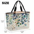 Blue Teal Botanical Mesh Beach Bag for Women Men,Large Beach Tote ...