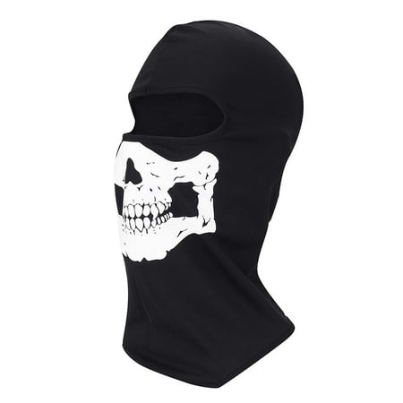 Skull Full Face Skeleton Skull Ghost Skeleton Cosplay Costume Hiking ...