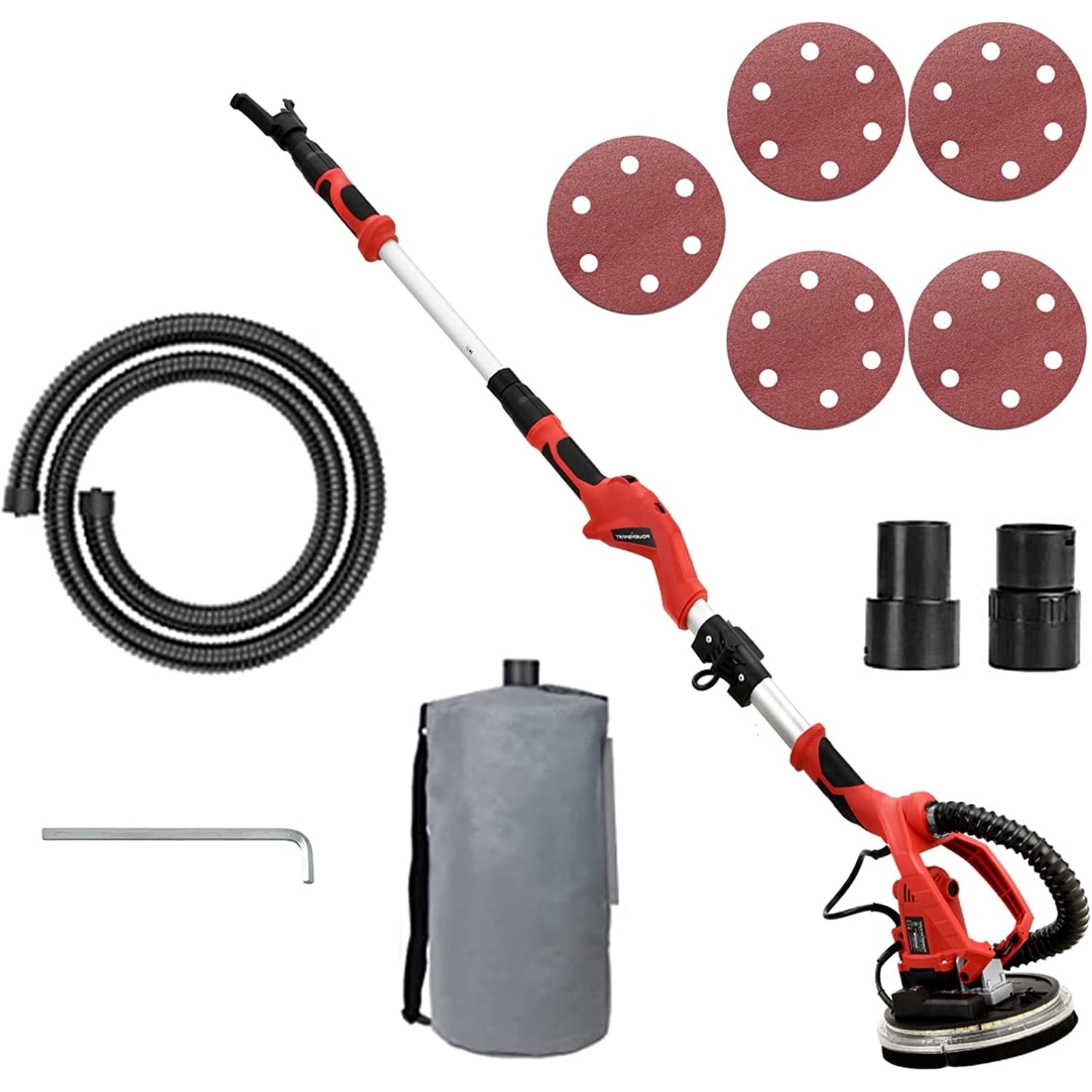 CJC Drywall Sander, 1020W 8.5A Electric Sander with Vacuum Auto Dust ...