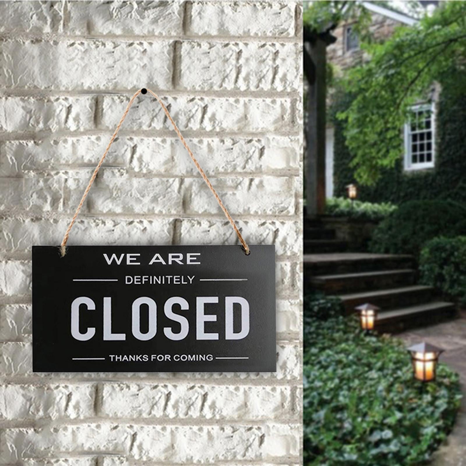 Double Sided Open Closed Sign Business Sign Hanging Sign for Business ...