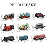 Mini Die-Cast Pull Back Steam Train Toy Set for Children's Play - 4 ...