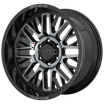 20x10 Moto Metal MO978 RAZOR Satin Black Machined Red Tint Wheel 5x5 ...