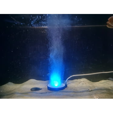GloFish Blue LED Bubbler, Aquarium Lights with Air Stone for Fish Tanks ...