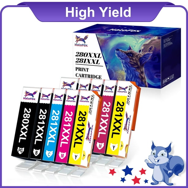 280XXL 281XXL Replacement for Canon TR8520 TS9120 TR8620 TR7520 TR8500 TS6120 TR8600 TS6120 Ink ...