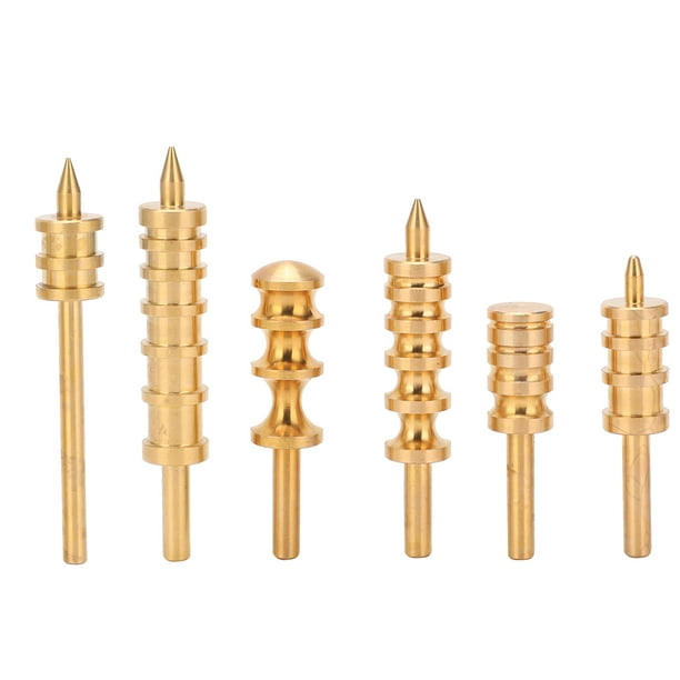 Metal Leather Burnishing Tool,6Pcs Leather Burnisher Brass Brass ...