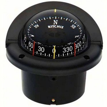 RITCHIE COMPASSES SS-2000 Compass, Flush Mount, 4.5" Dial, Black ...