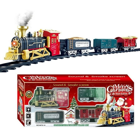 Christmas Gift,Christmas Train Set Electric Christmas Train Set Tracks ...