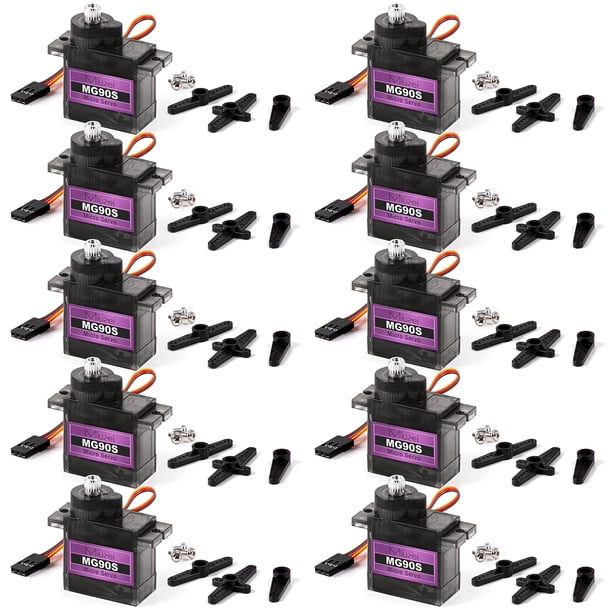 RGBZONE MG996R Metal Gear Torque Digital Servo with Arm Horn, 4Pcs ...