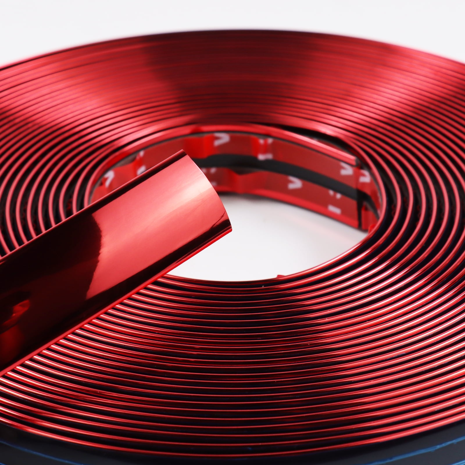 Automotive Chrome Trim Molding Body Side Universal Decorative Strip Red ...