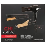 CHI Air Travel 3 Piece Set with Mini Iron, Dryer, Curling Iron, Black ...