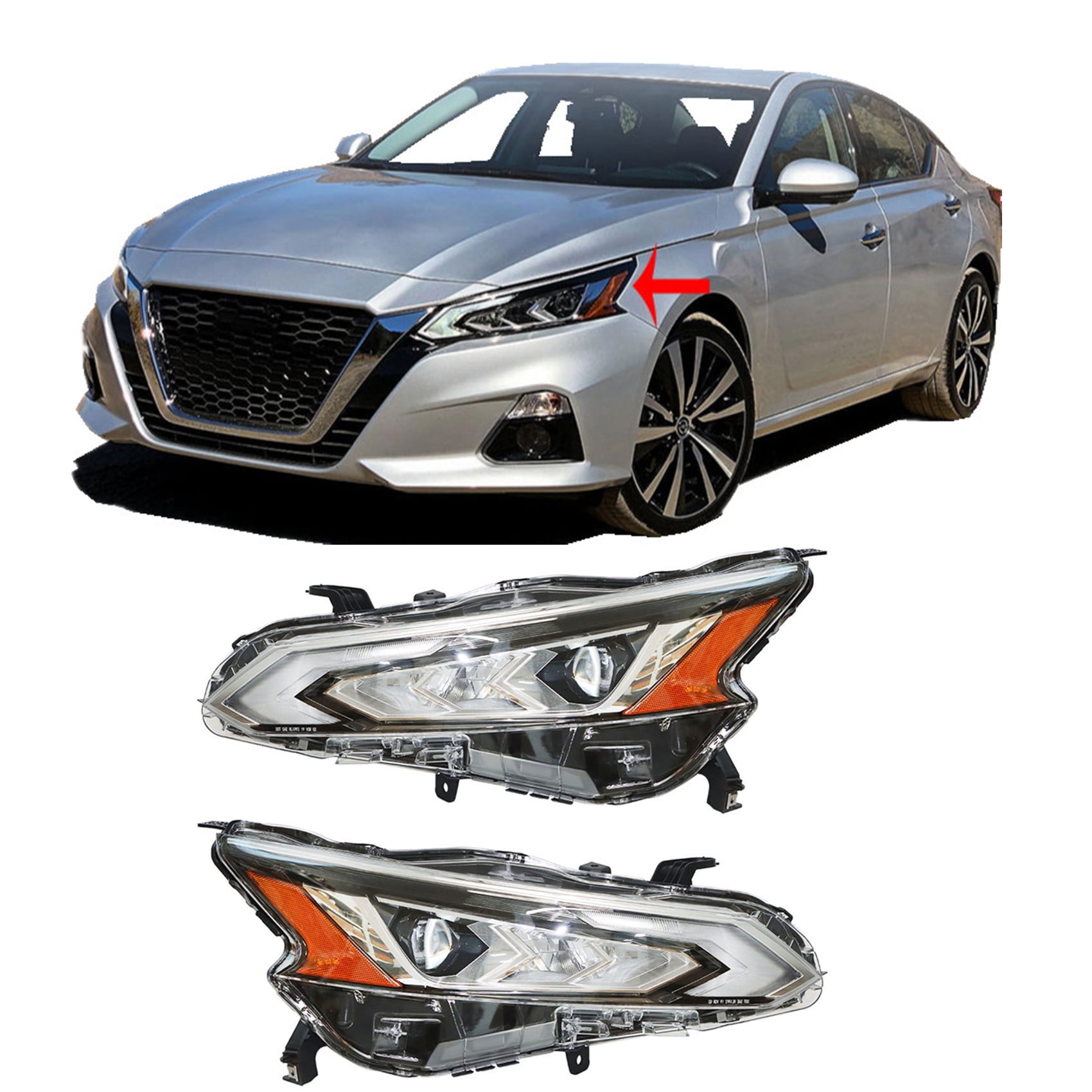 Labwork Headlight Assembly Replacement for 2019 2020 2021 Altima ...