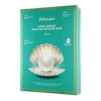 JM Solution Marine Luminous Pearl Deep Moisture Face Sheet Mask Box, 10 ...