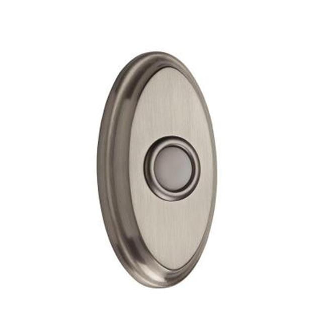 Wired Oval Bell Button - Satin Nickel - Walmart.com