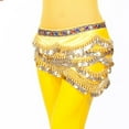Savings Clearance 2024 Eyclop Belly Dance Hip Scarf Gold Coins Belly