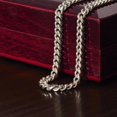 To My Son Cuban Chain, Necklace From Mom, Mother To Son Birthday Gift ...