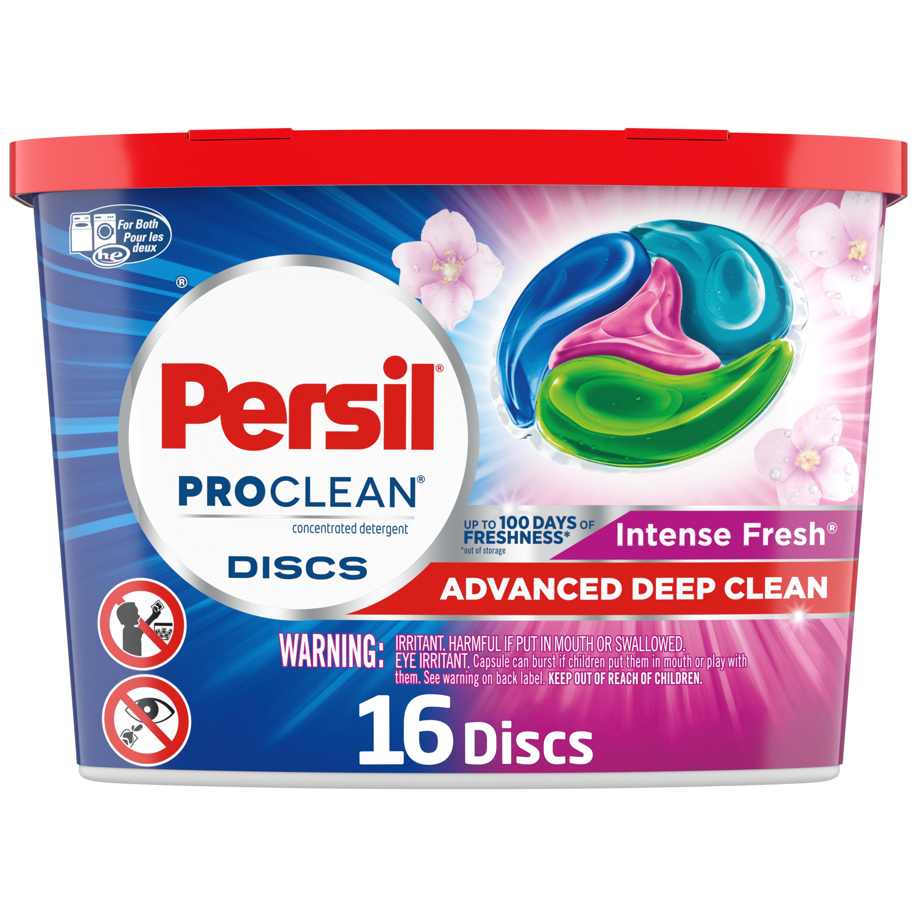 Persil Discs Laundry Detergent Pacs, Intense Fresh, High Efficiency (HE ...
