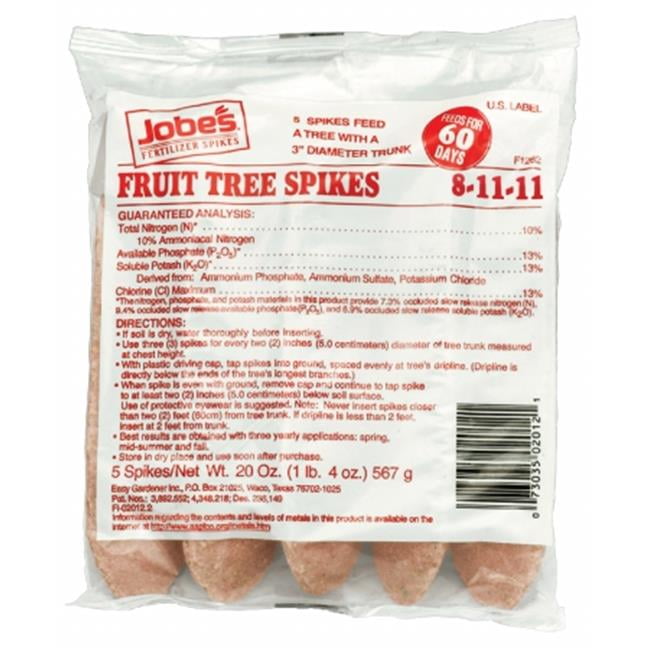 Easy Gardner-spikes Fruit Tree Spikes 8-11-11 5 Count - Walmart.com