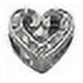 3/8" Slider Scripty Heart Charm Clear 3/8" - Walmart.com