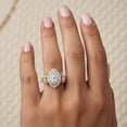 AFFY Double Halo Engagement Ring for Women, 2.00 Carat (ctw) Lab ...