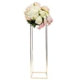 DENEST Golden Metal Flower Vase, 100cm High Geometric Column Stand for ...