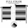 Black Stripes Garden Flag 12x18 Inch Minimalist Stripe Modern Gradient ...