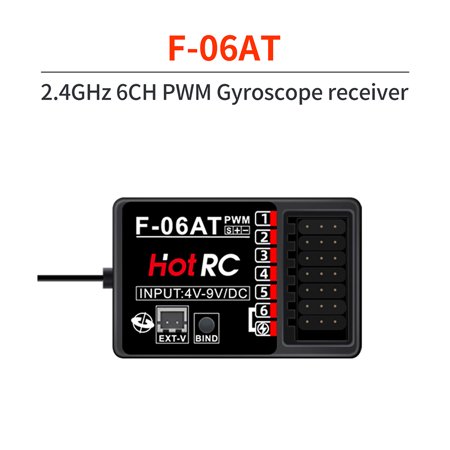 HotRC 4/5/6/8CH RC Receiver 2.4GHz Multi Channels Receivers with Gyro ...