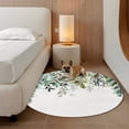 7ft Round Rug Green Christmas Area Rugs for Living Room Bedroom ...