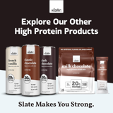 (4 pack) Slate Milk High Protein Mocha Latte, Lactose Free, 20g Protein ...