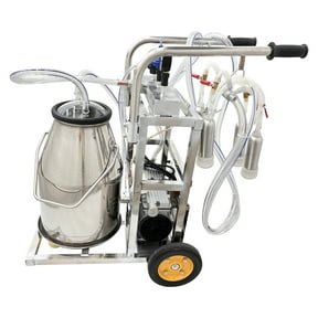 25L Electric Milking Machine Oil-Free Vacuum Pump Milker Milking ...