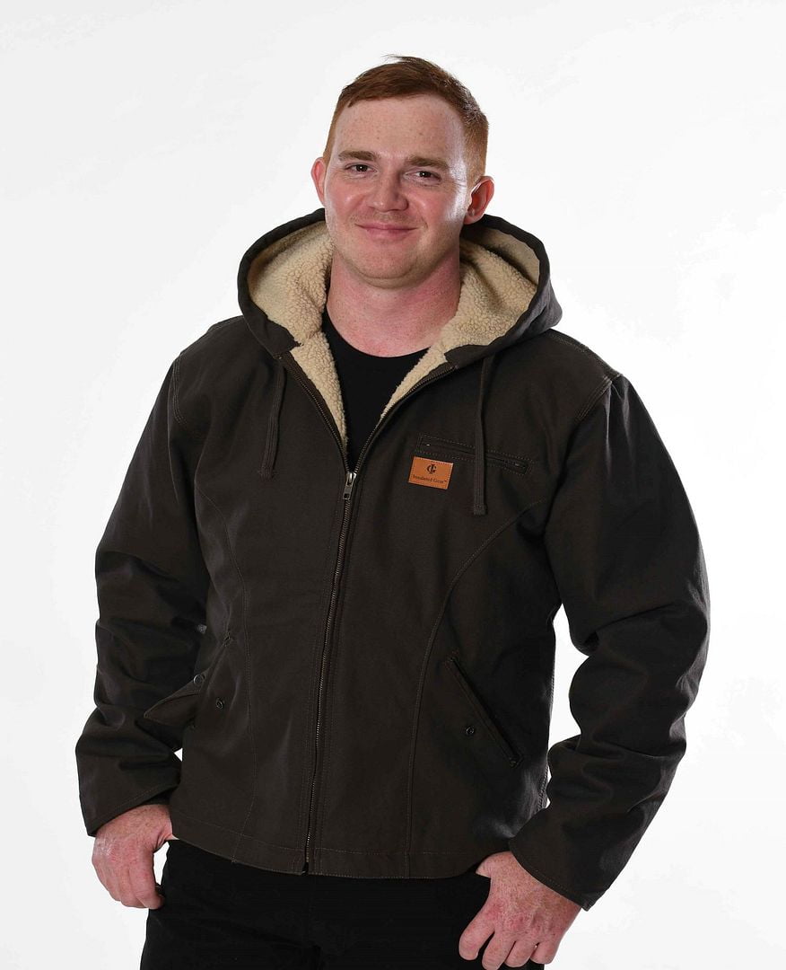 Insulated Gear Men's Sherpa Lined Hooded Duck Work Jacket - Walmart.com