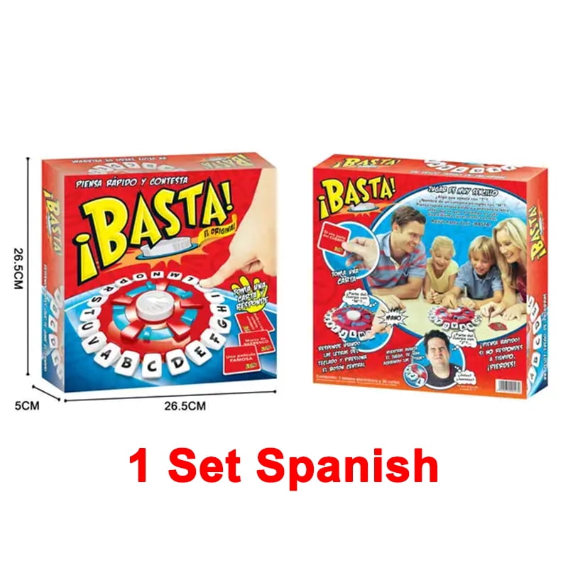 Juego Basta español, juguetes De cartas De reunión familiar De ritmo ...