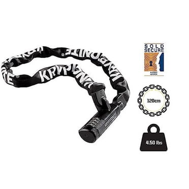 Kryptonite NY Secure Bicycle Chain Lock 1217 with EV 4 DISC 5'6 ...