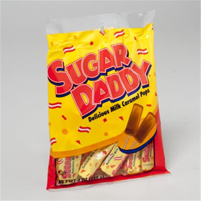 SUGAR DADDY MILK CARAMEL POPS 4 OZ PEG BAG OPEN STOCK, Case Pack of 12 ...