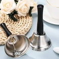 24 Pack Loud Hand Bell Metal Hand Held Bells for Adults Silver Steel ...