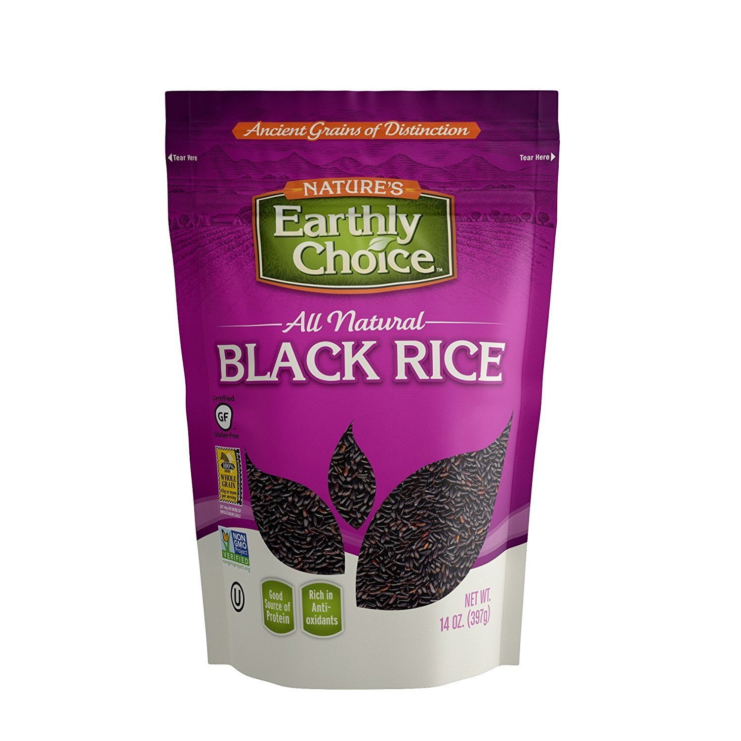 Nature's Earthly Choice All Natural Black Rice Gluten Free -- 14 oz ...