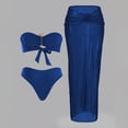 2026 Fashion Women 3pcs Bikini Swimsuits Bandeau Swimwear High Cut ...