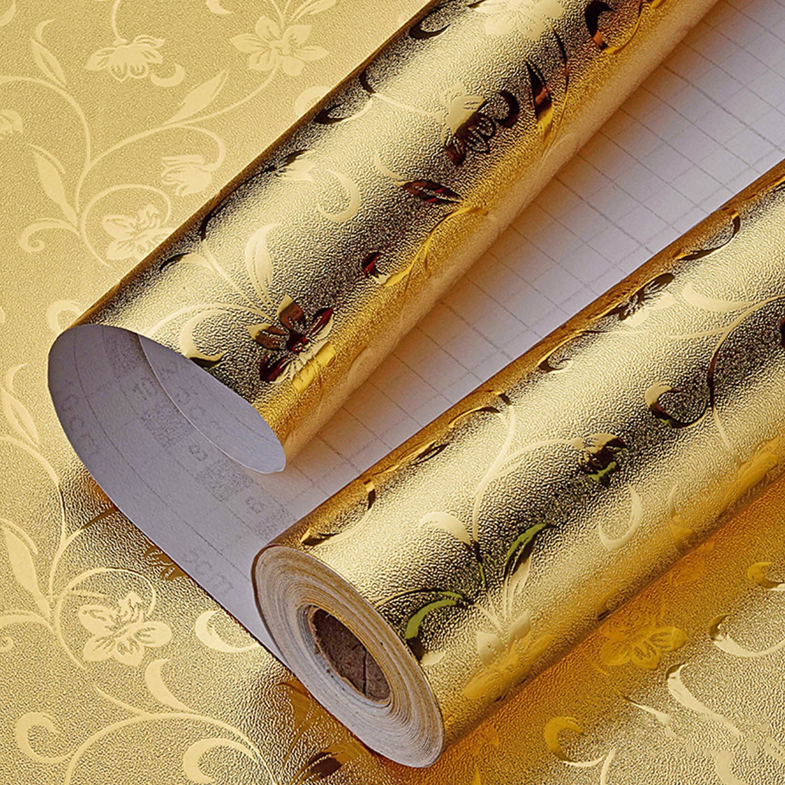 Ovzne Oil-Proof Foil Wall Sticker, Stainless Steel Contact Paper Rust ...