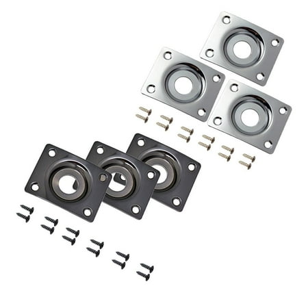 General Rectangle Shape Electric Guitar Output Jack Socket Plate, Thin ...