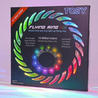 TOSY Flying Disc - 16 Million Color RGB or 36 LEDs, Extremely Bright ...