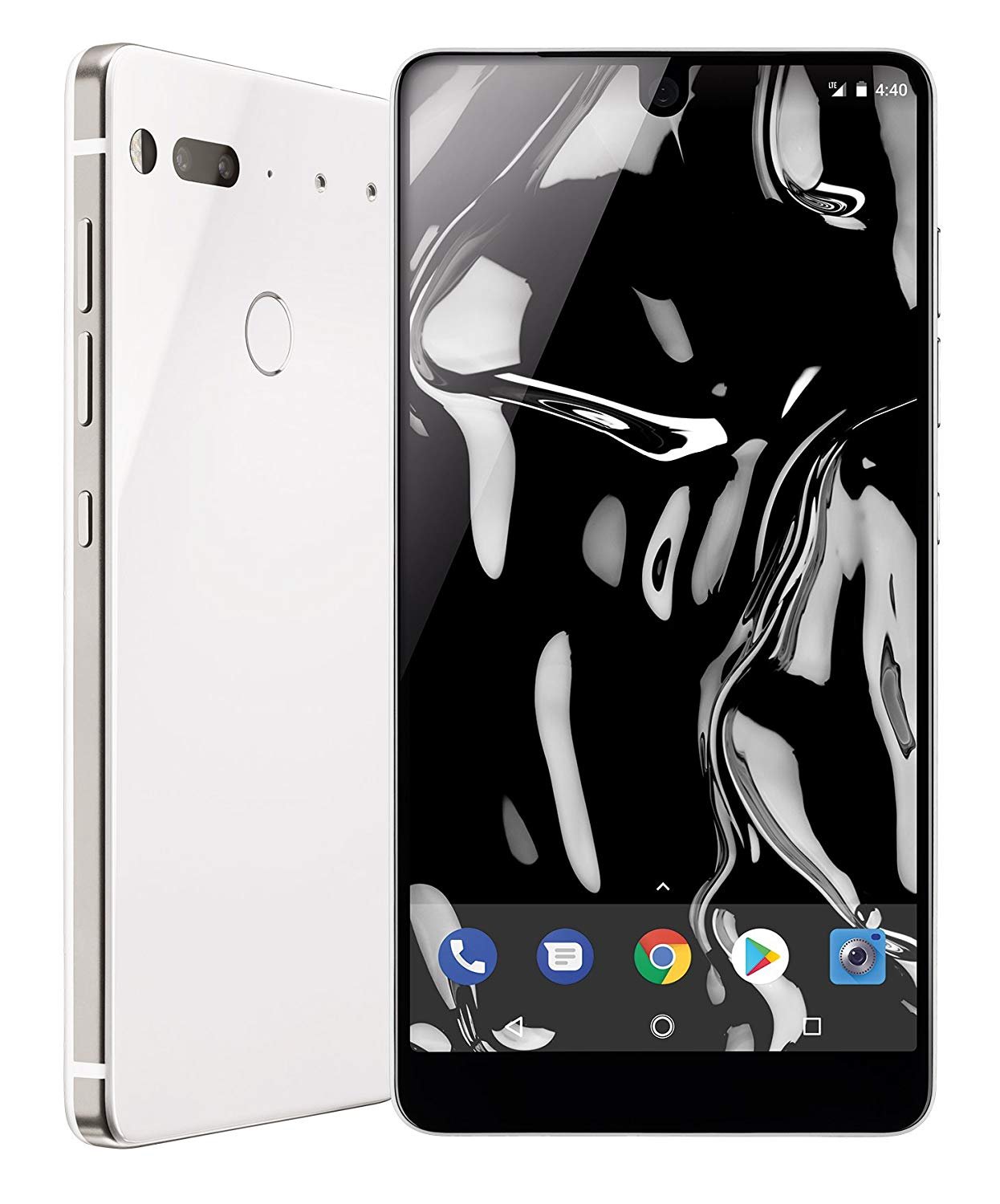 essential phone in pure white 128 gb unlocked titanium and ceramic ...
