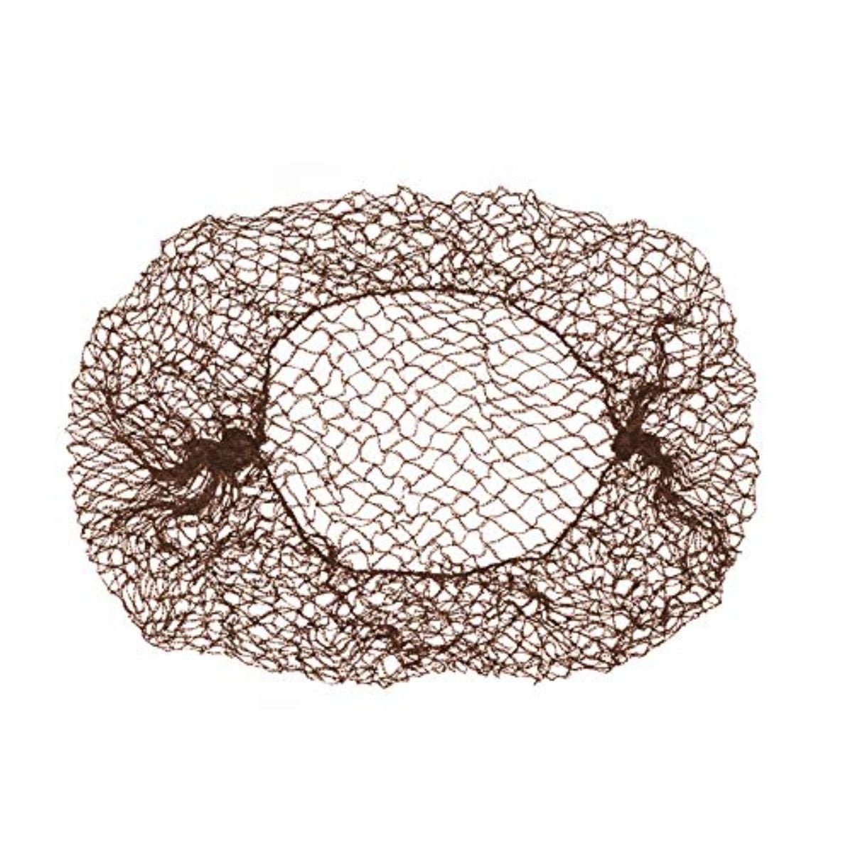 Popular Life Arya Net Extra Fine Elastic Edge Hair Nets, Brown (Pack of ...