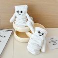 Mosey 1 Pair Couple Socks Holding Hands Linking Socks Smiling Face Anti ...