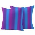 Color Striped Gradient Outdoor Throw Pillow Covers Set of 2, Modern ...