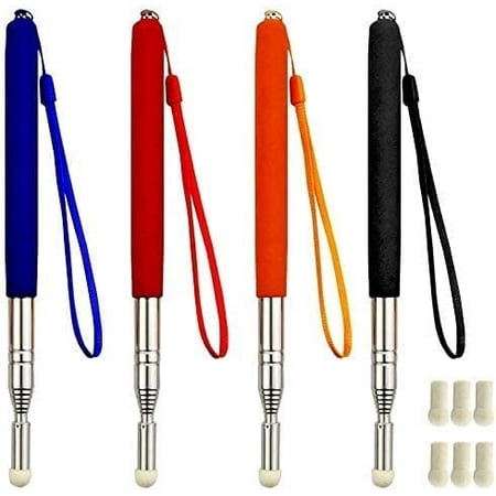 4 Pieces Retractable Teacher Pointer Telescopic Teaching Pointer ...