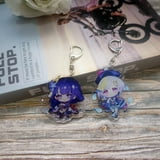 ZILEFSILK 2PCS Cute Anime Game Genshin Impact Acrylic Figure Qiqi ...