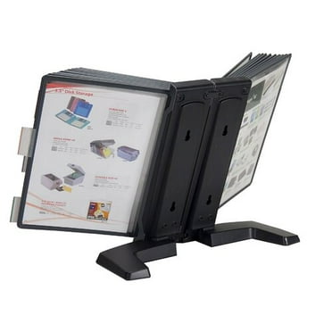 Fellowes Reference Rack, Plastic, Letter, 10 Pockets, Platinum ...