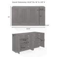 Essen 3-Piece Sideboard And Pantry Set Black - Sideboard & 2 Pantries ...