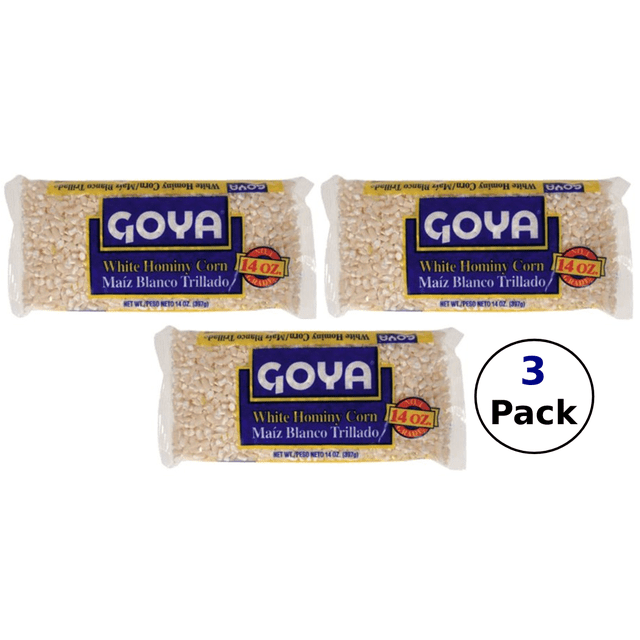 Goya - White Hominy Corn - 14 oz. - 3 Pack - Walmart.com