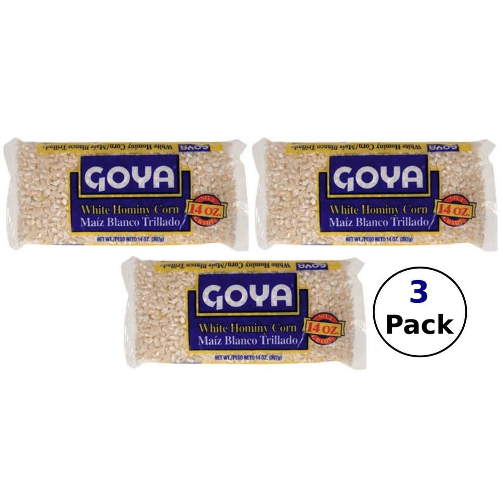 Goya - White Hominy Corn - 14 oz. - 3 Pack - Walmart.com - Walmart.com